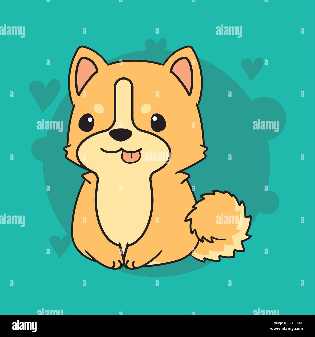 Isolated cute dog cartoon character Vector Stock Vector Image & Art - Alamy