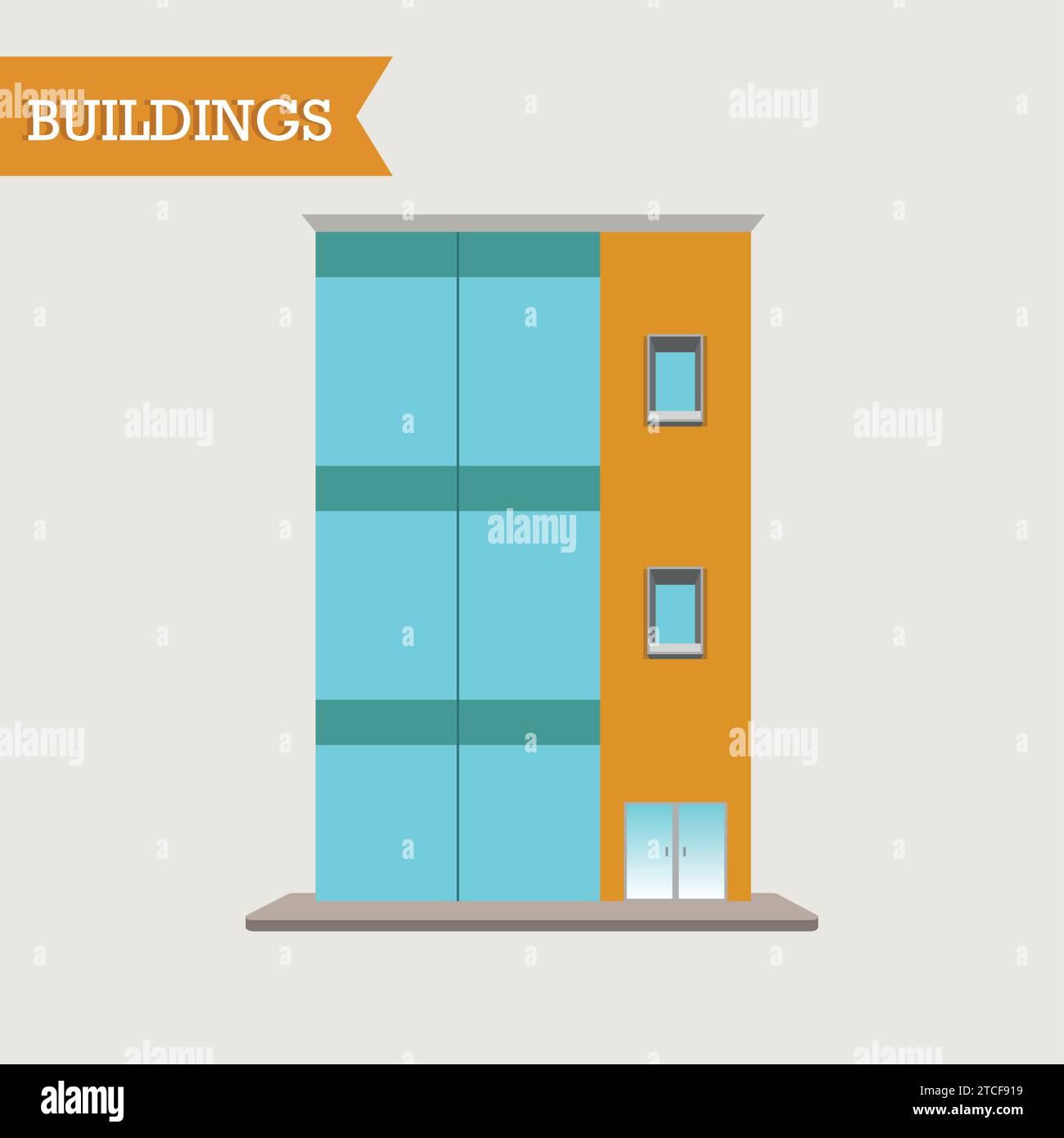 Isolated colored building icon image Vector Stock Vector Image & Art ...
