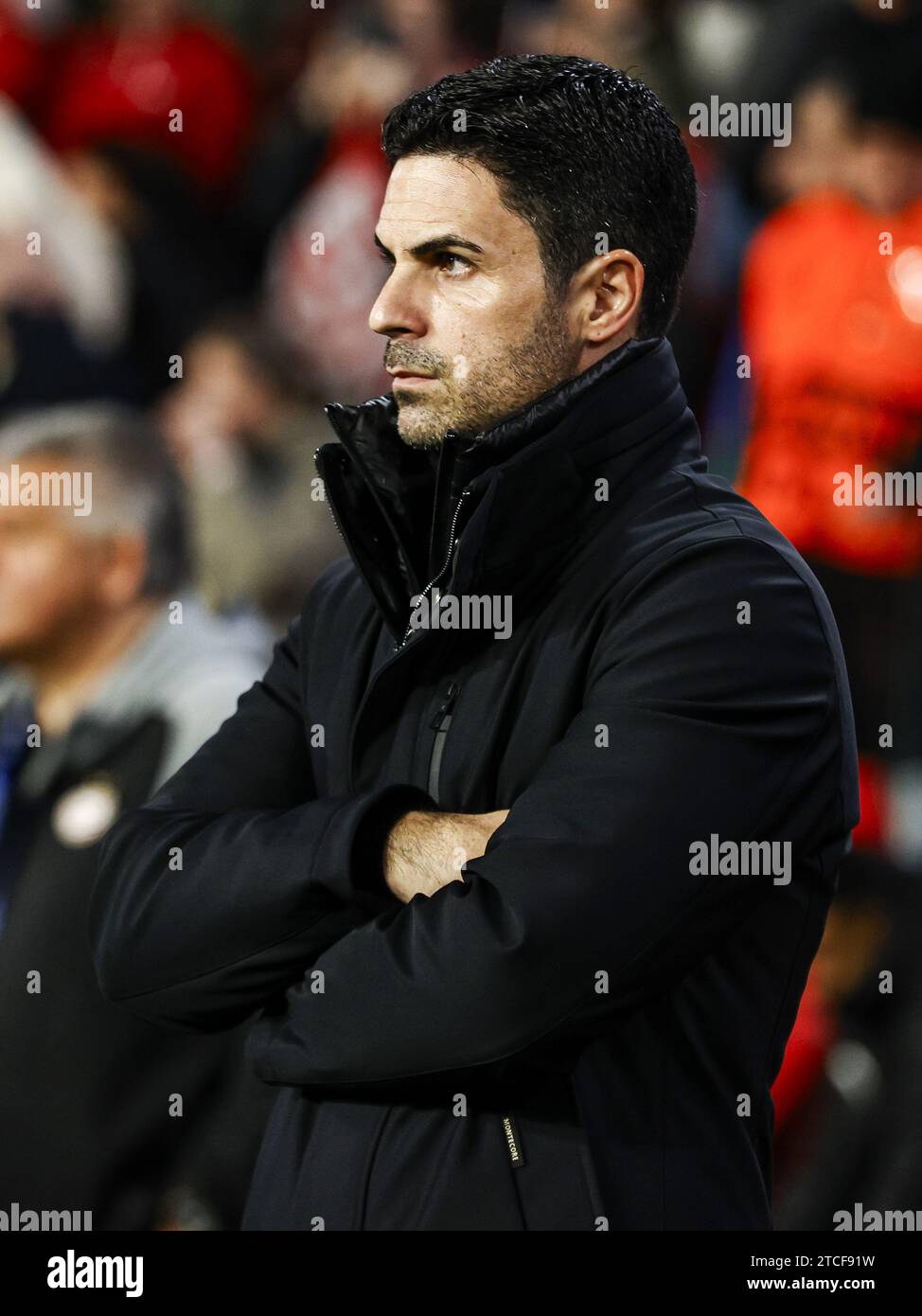 EINDHOVEN - Arsenal FC coach Mikel Arteta during the UEFA Champions League group B match between ...