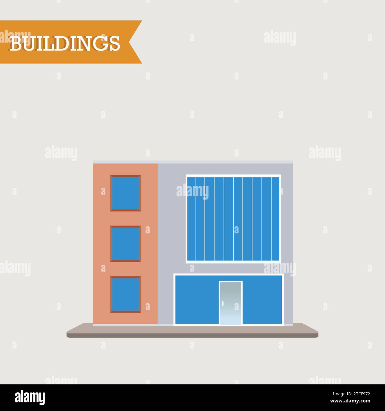 Isolated colored building icon image Vector Stock Vector Image & Art ...