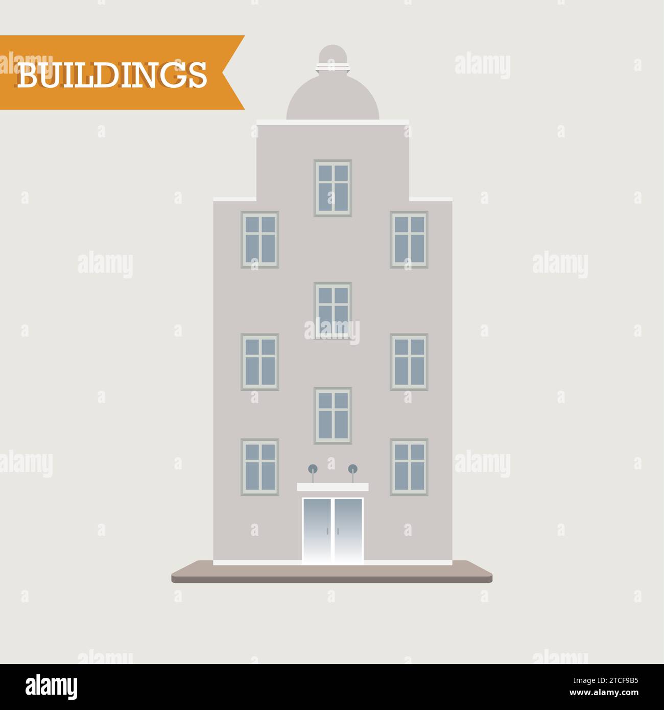 Isolated colored building icon image Vector Stock Vector Image & Art ...
