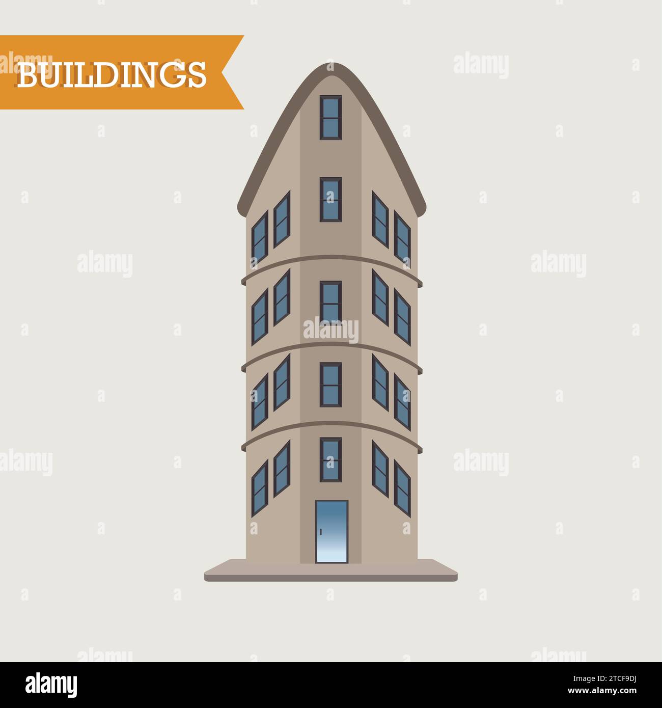 Isolated colored building icon image Vector Stock Vector Image & Art ...