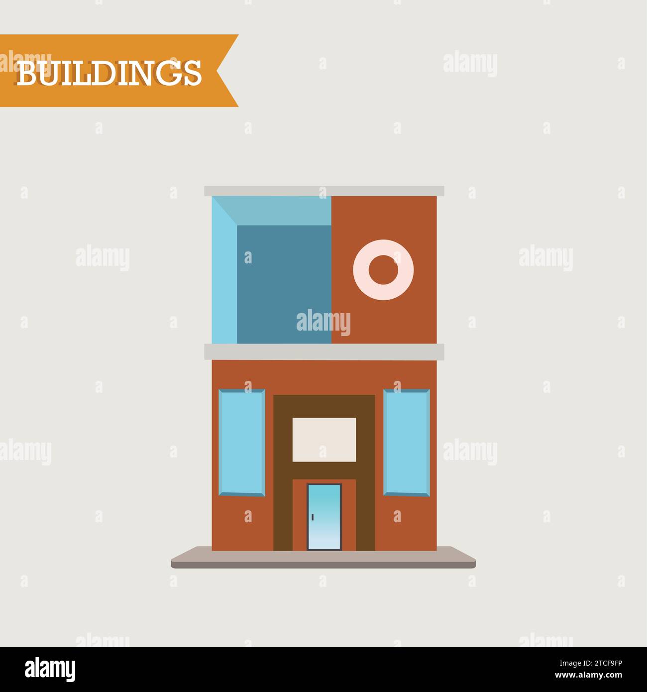 Isolated colored building icon image Vector Stock Vector Image & Art ...