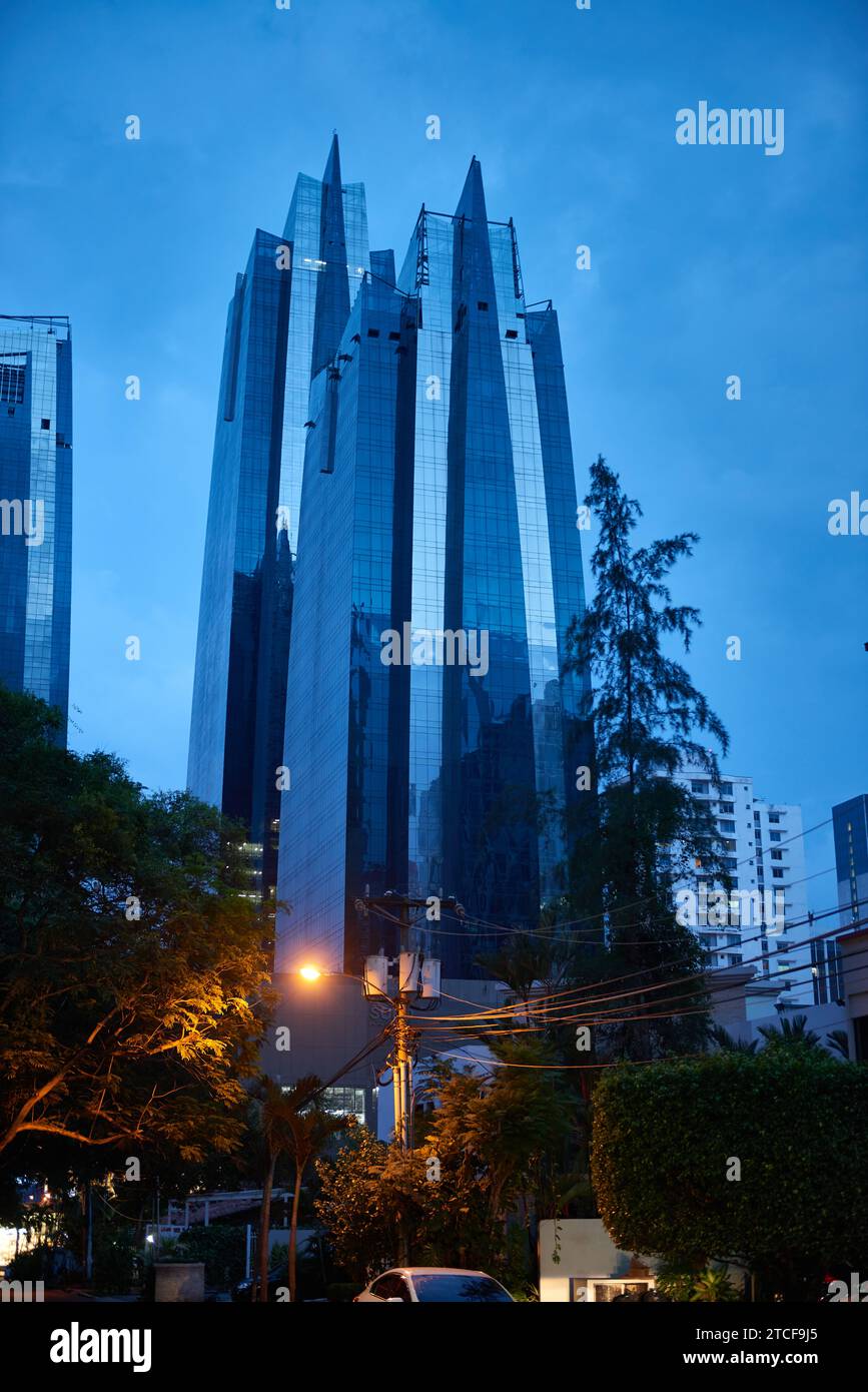 View of the Soho Mall skyscrapers, Panama City, Republic of Panama ...