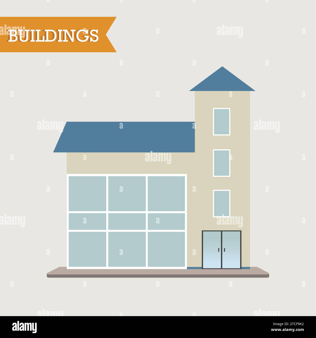 Isolated colored building icon image Vector Stock Vector Image & Art ...