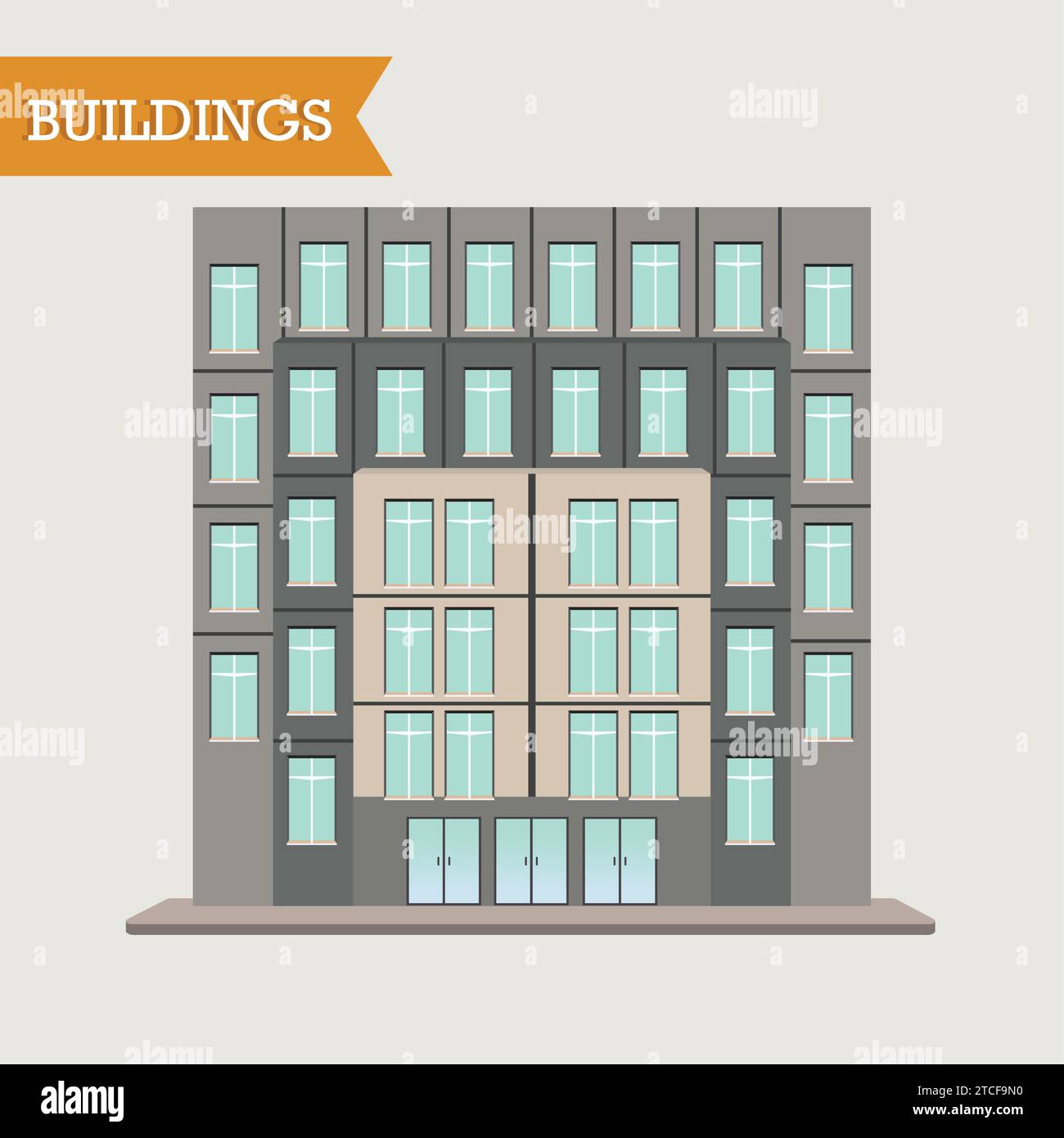 Isolated colored building icon image Vector Stock Vector Image & Art ...