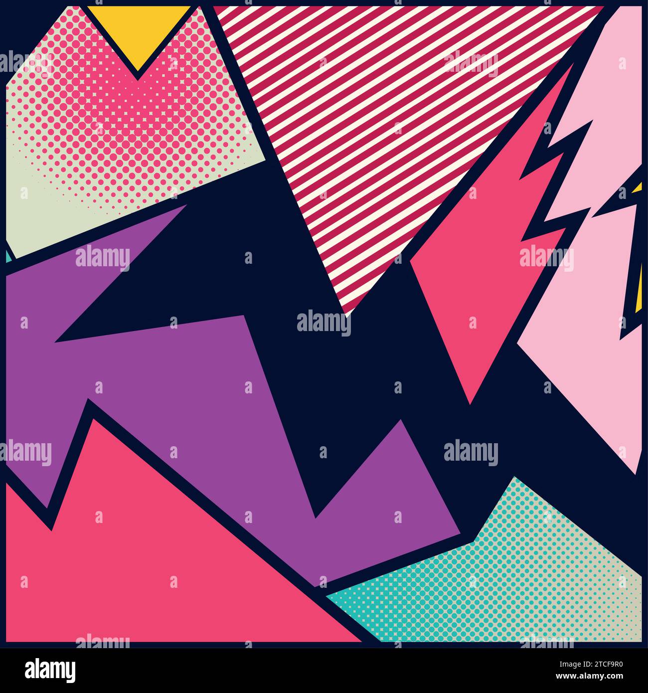 Isolated empty colored comic page Vector Stock Vector Image & Art - Alamy