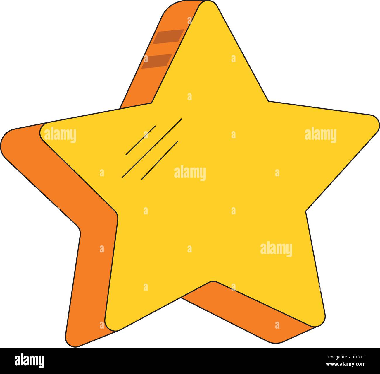 Isolated colored comic star shape icon Vector Stock Vector Image & Art ...