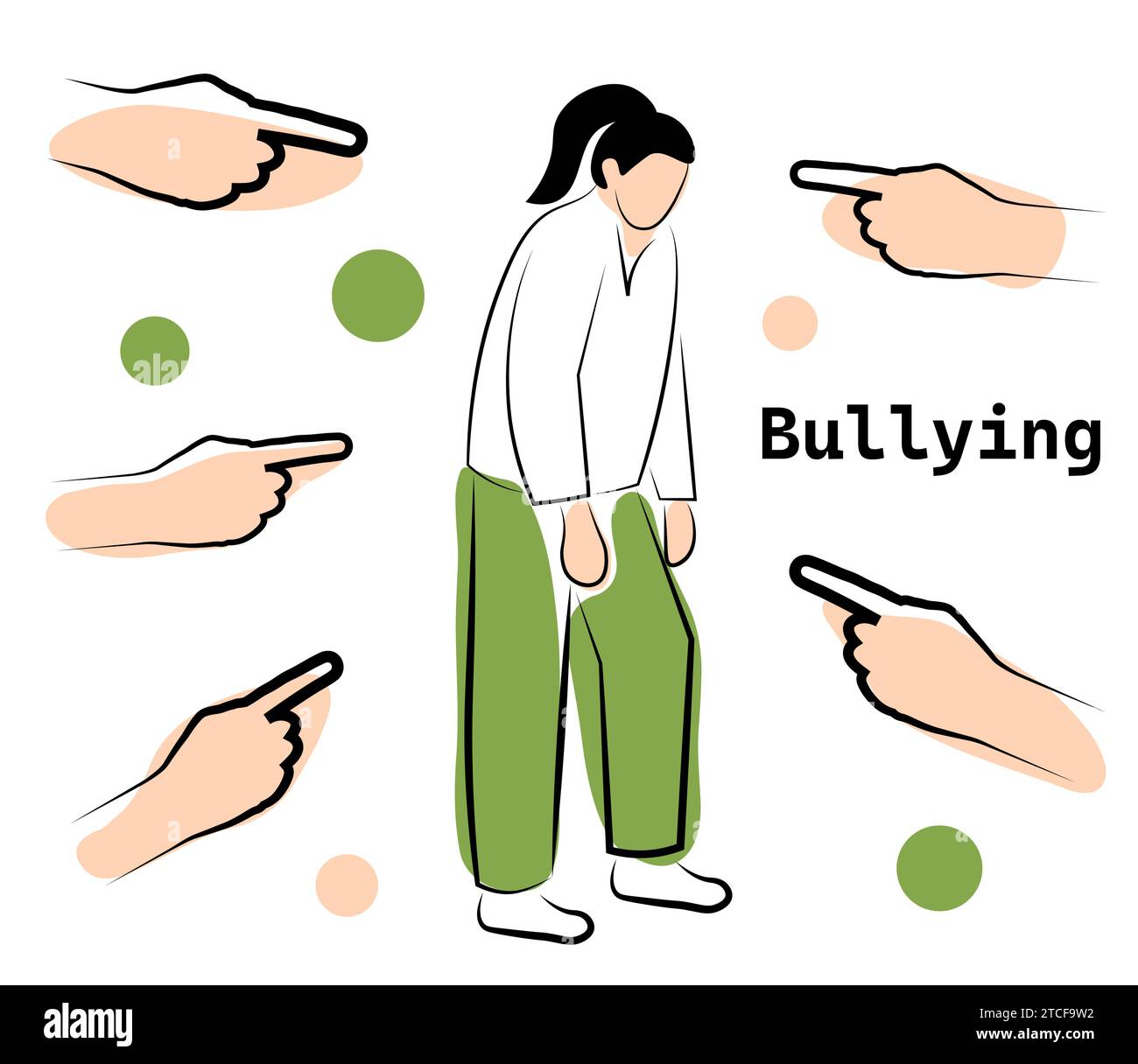Adult bullying Stock Vector Images - Alamy