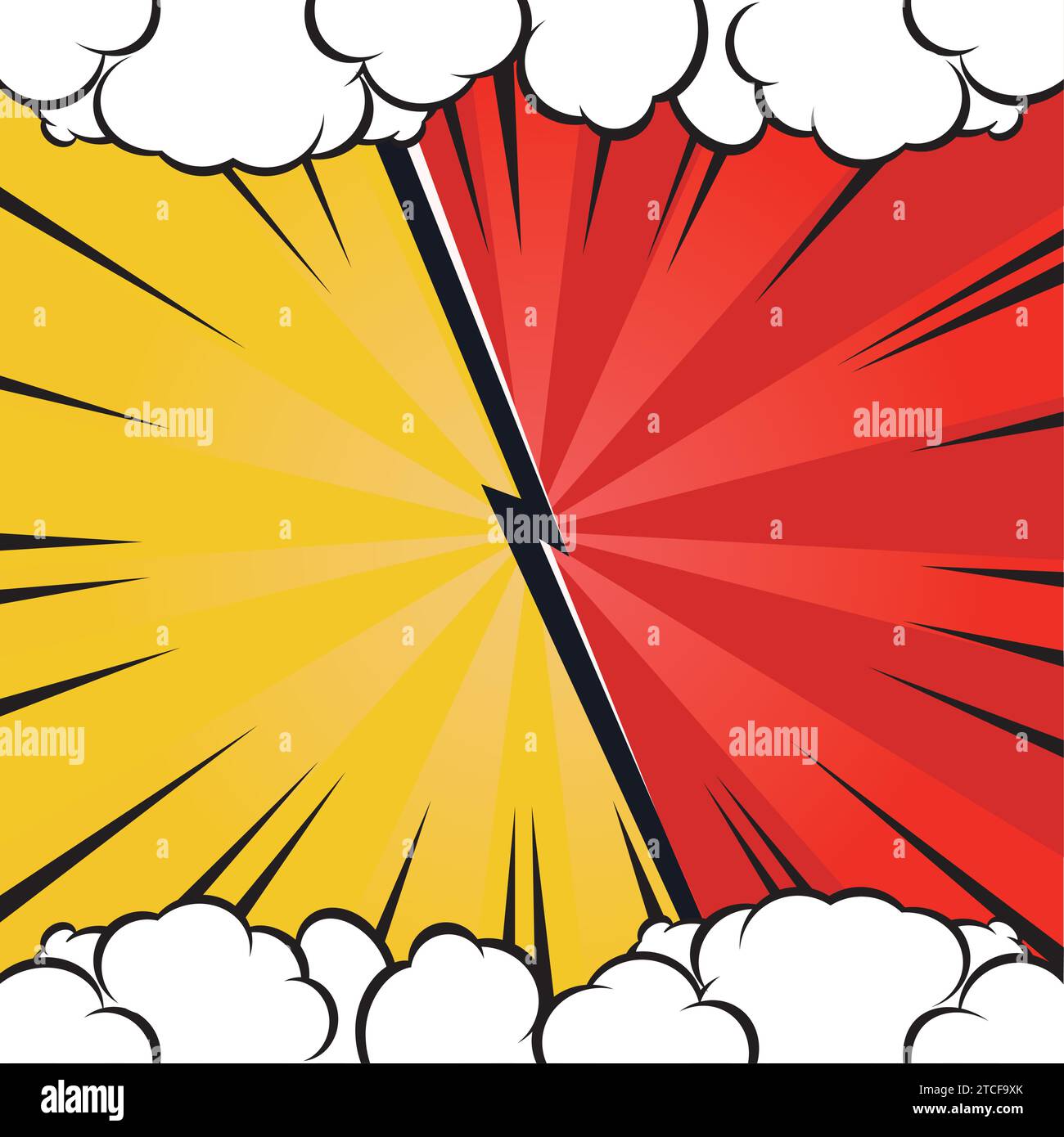 Isolated empty colored comic page Vector Stock Vector Image & Art - Alamy