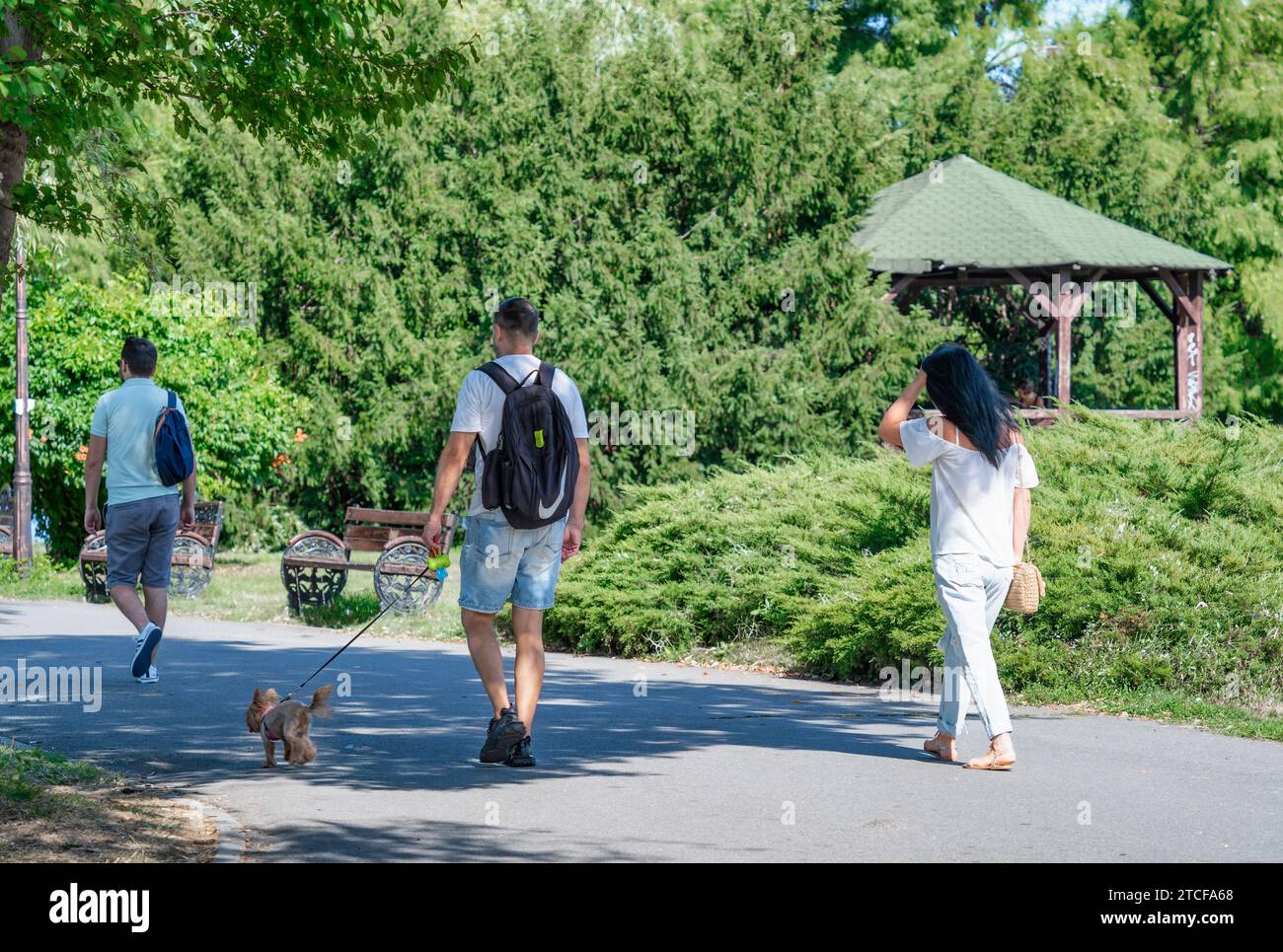 Bucharest, Romania - June 17 2023: Busy weekend with many tourists and ...
