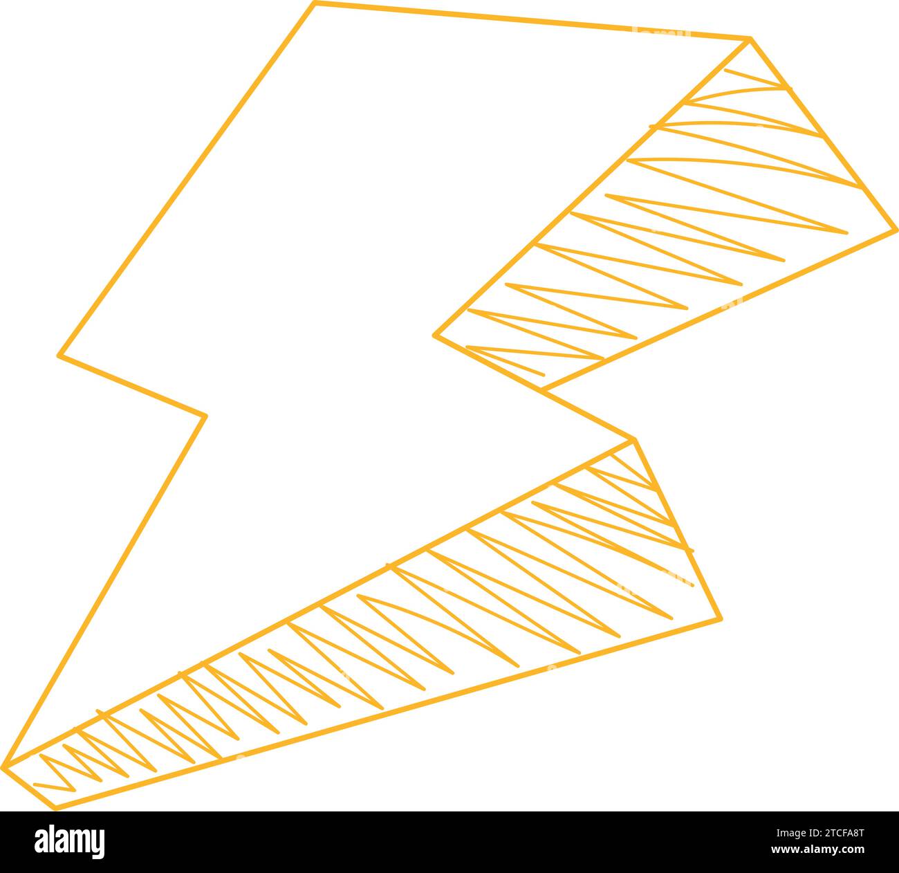 Sketch lightning thunder doodle hi-res stock photography and images - Alamy