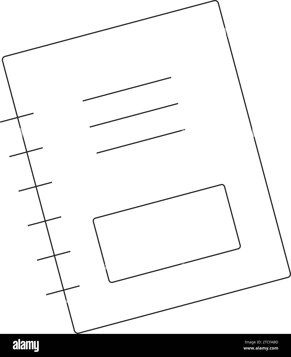 Isolated Notebook Icon Outline Design Vector Stock Vector Image And Art Alamy