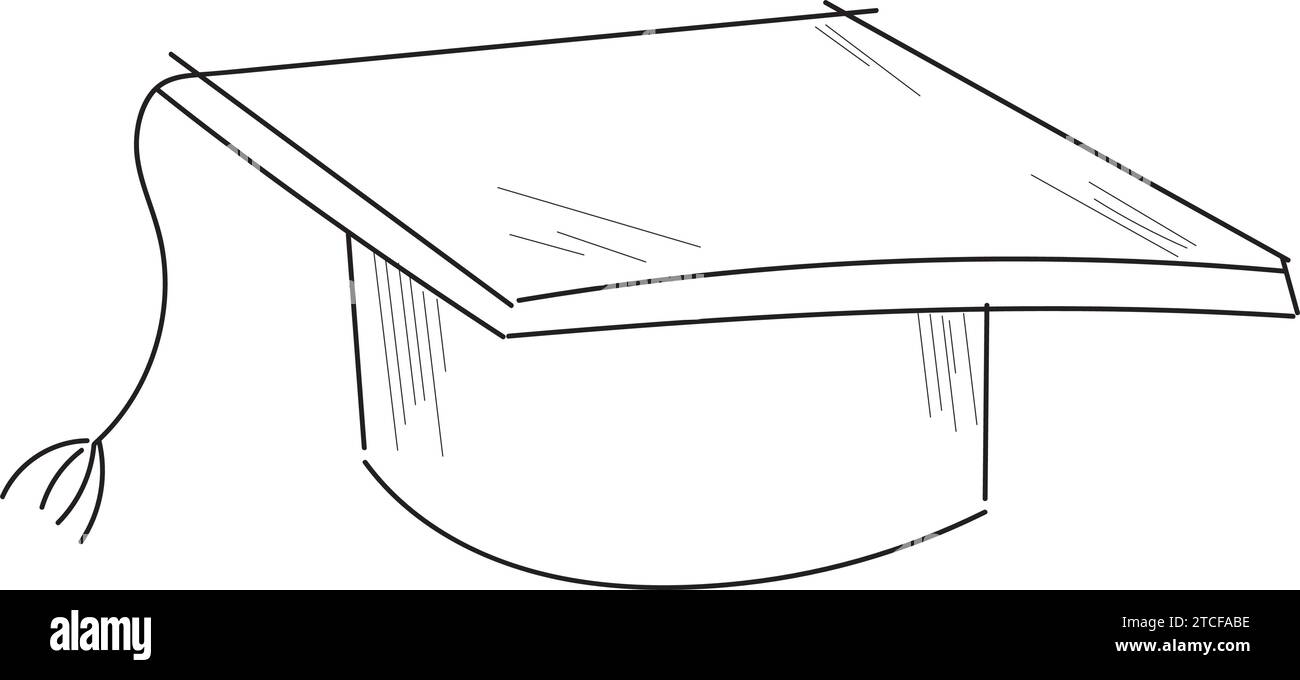 Isolated graduation cap sketch icon Vector Stock Vector Image & Art - Alamy