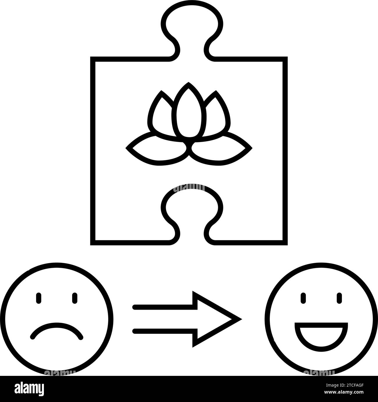 coping strategies mental health line icon vector illustration Stock ...