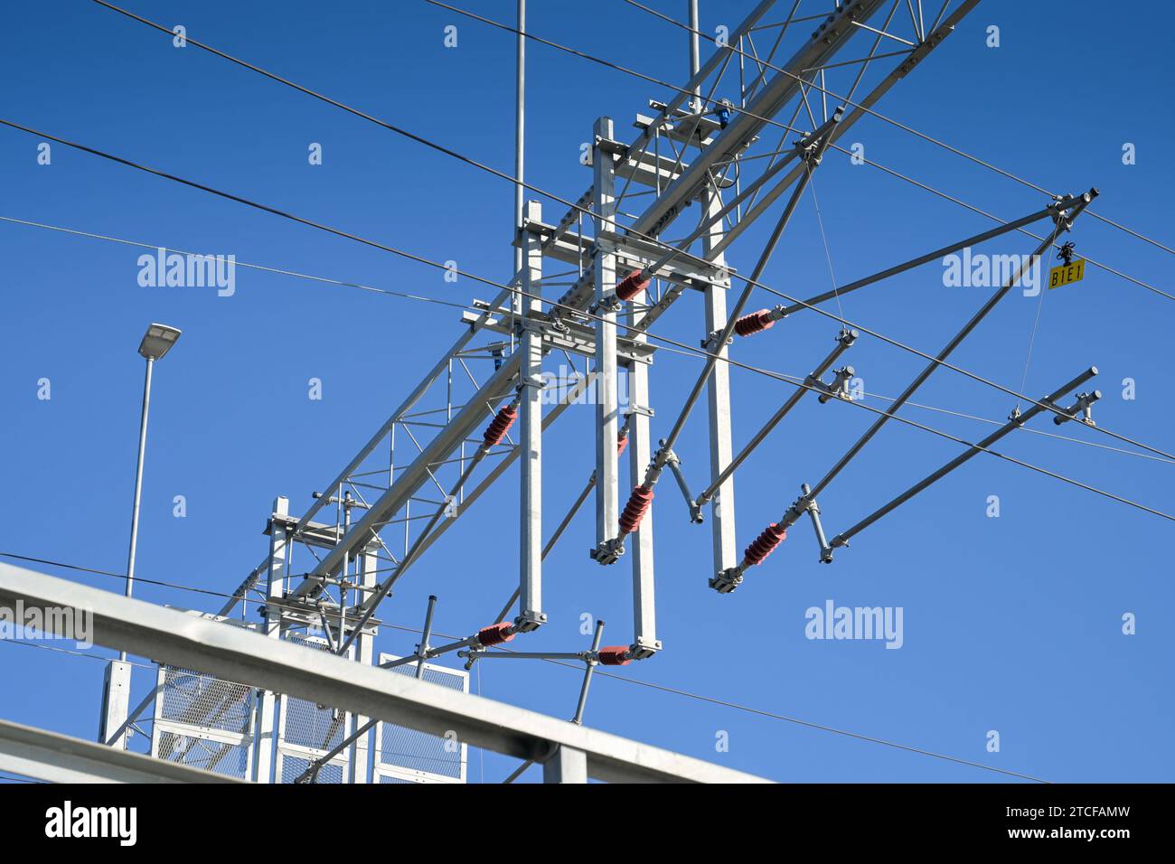 Stromleitung, Zugleitungen, Hochleitungen, Centralbron, Stockholm ...