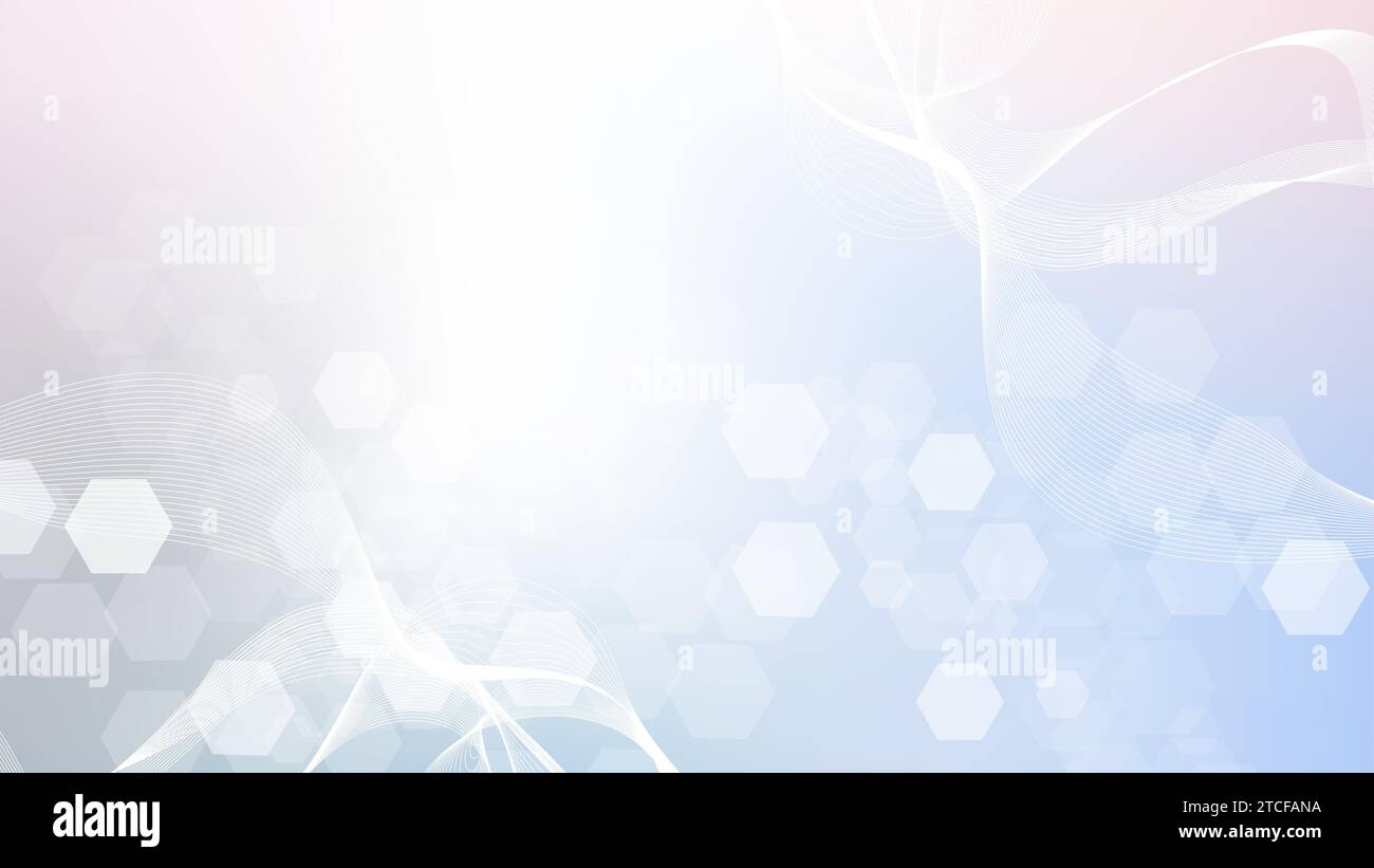 Modern health care abstract background with lines, dots and hexagons ...