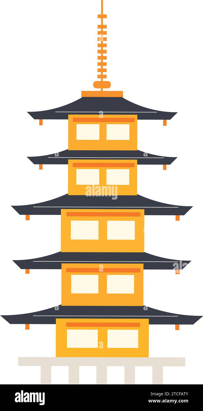 Isolated colored traditional japanese castle landmark Vector Stock ... Isolated colored traditional japanese castle landmark Vector Stock ...