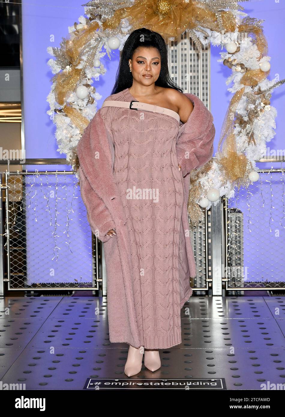 Taraji P. Henson from "The Color Purple" participate in the ceremonial ...