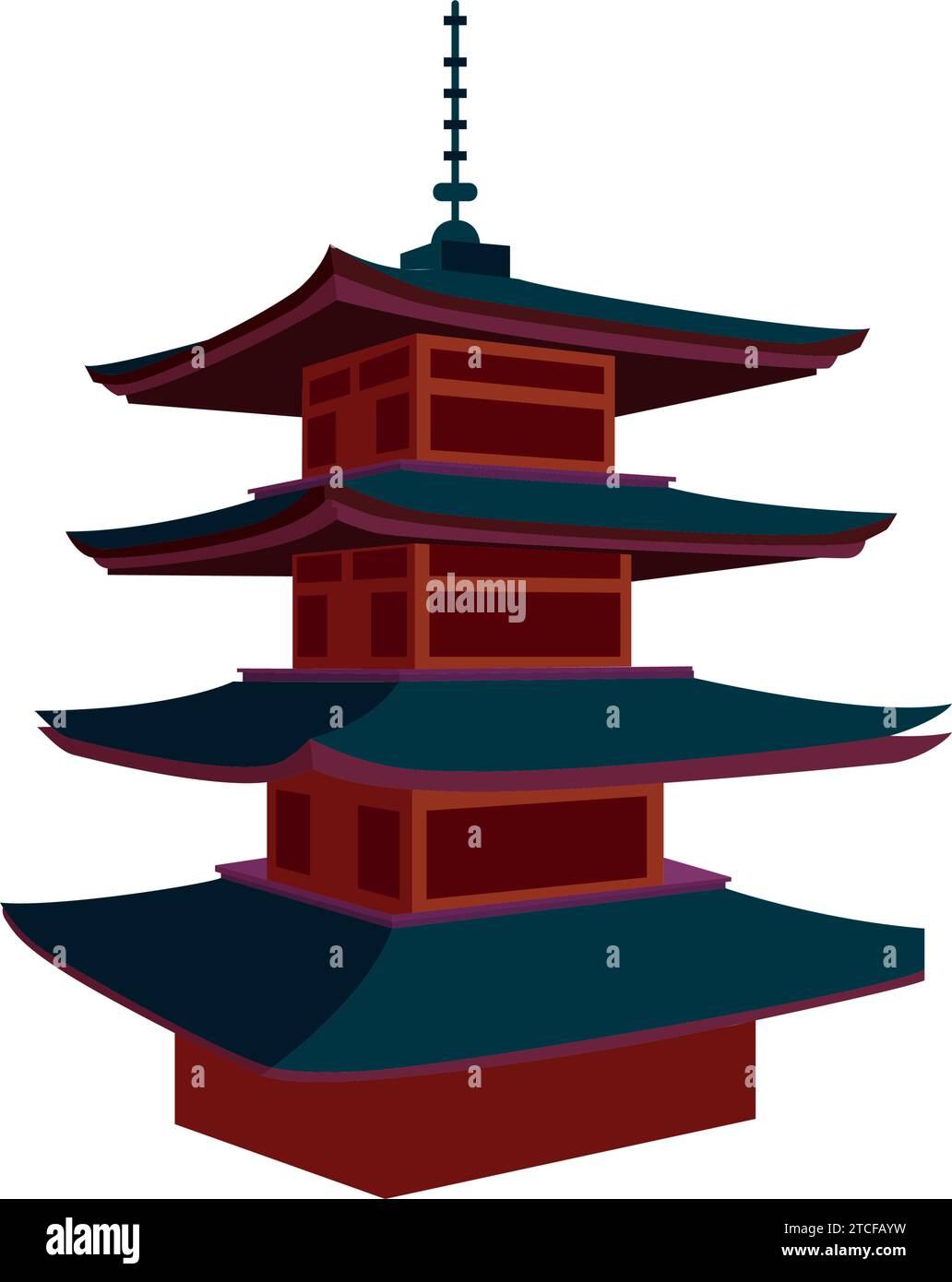 Isolated colored traditional japanese castle landmark Vector Stock ... Isolated colored traditional japanese castle landmark Vector Stock ...