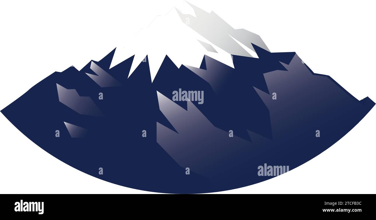Isolated view of a mountain Vector Stock Vector Image & Art - Alamy