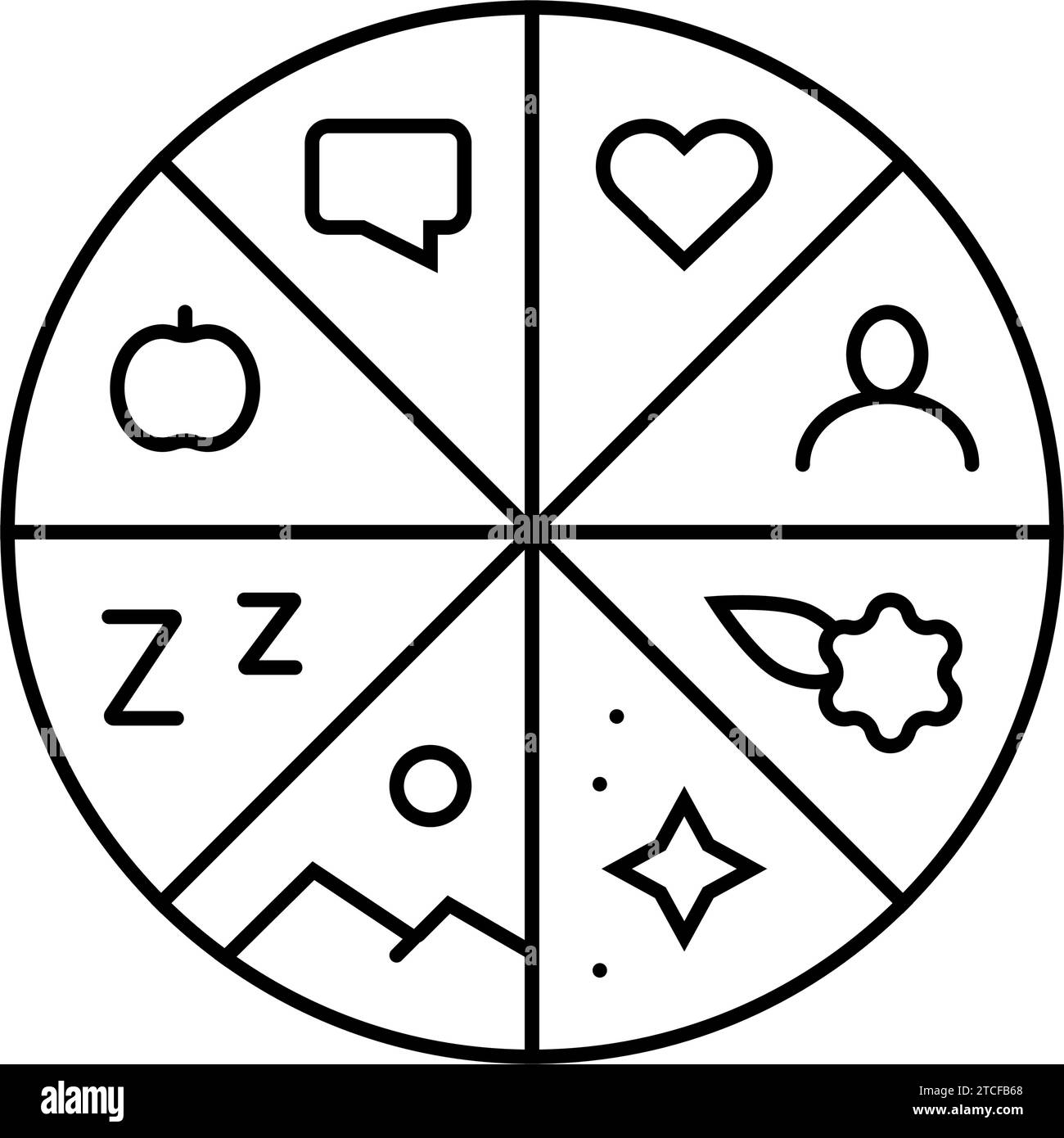 wellness coaching mental health line icon vector illustration Stock ...