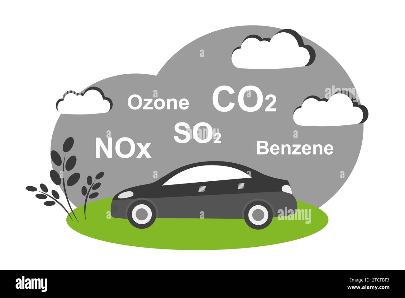 Exhaust fumes traffic Cut Out Stock Images & Pictures - Alamy