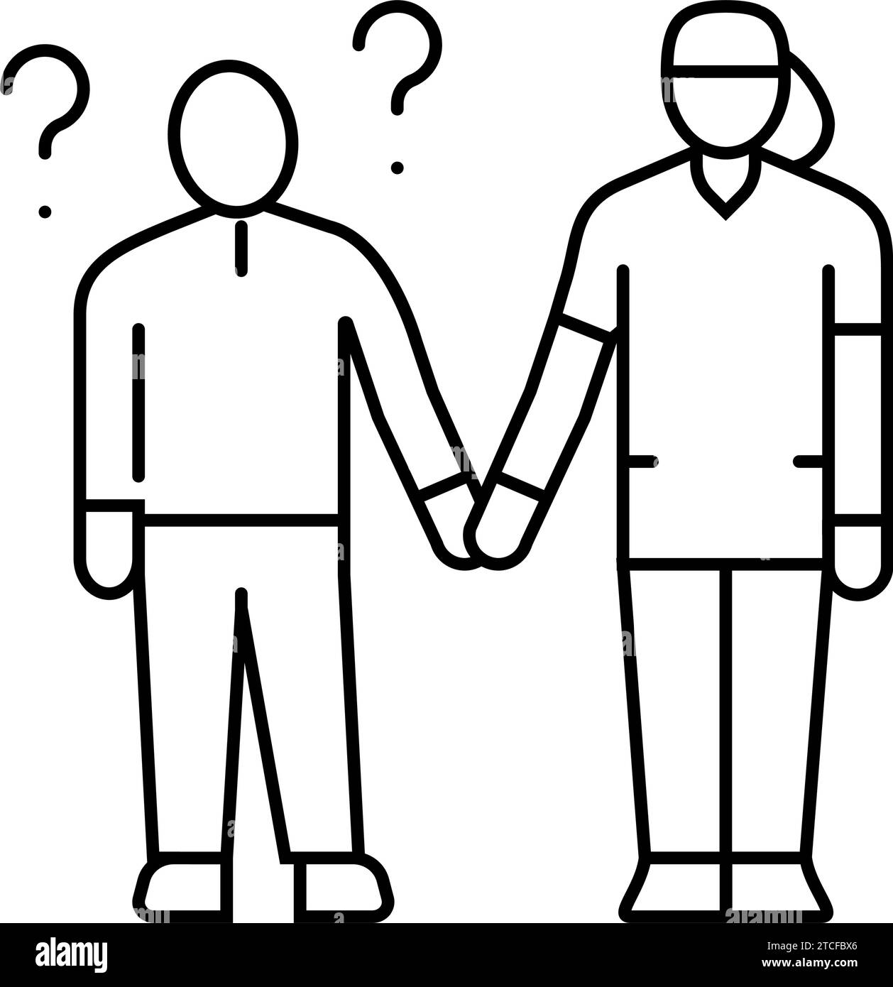 autism support occupational therapist line icon vector illustration ...