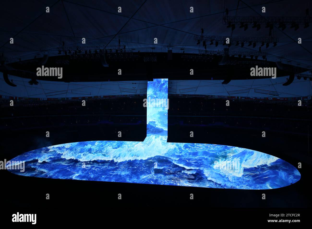 FEB 4, 2022 - Beijing, China: the Olympic Rings performance begins with ...