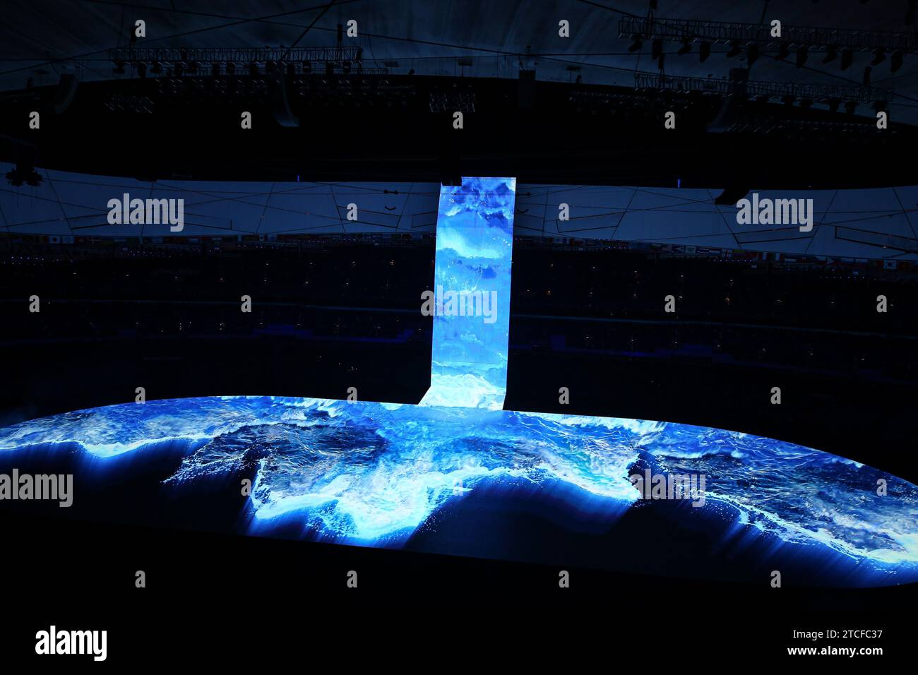 FEB 4, 2022 - Beijing, China: the Olympic Rings performance begins with ...