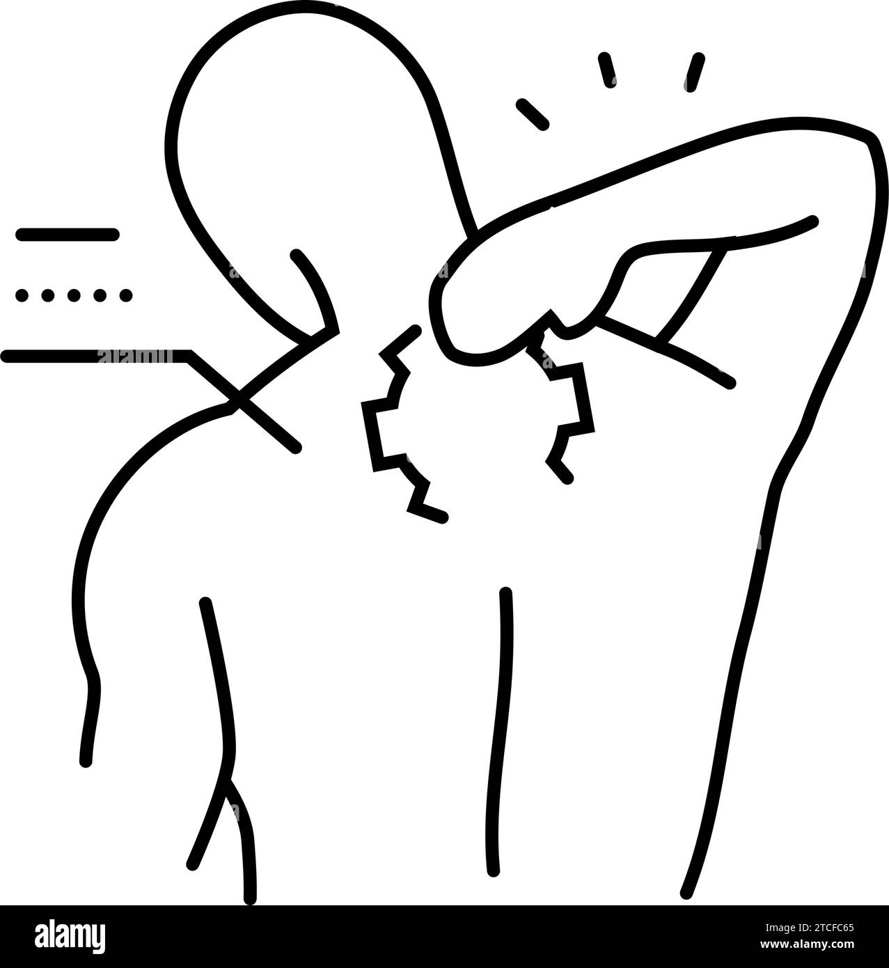 pain management occupational therapist line icon vector illustration ...