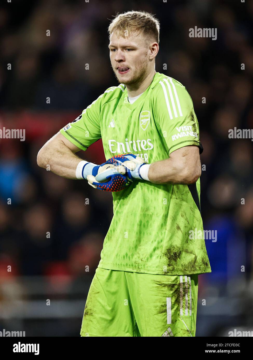 EINDHOVEN - Arsenal FC goalkeeper Aaron Ramsdale during the UEFA ...