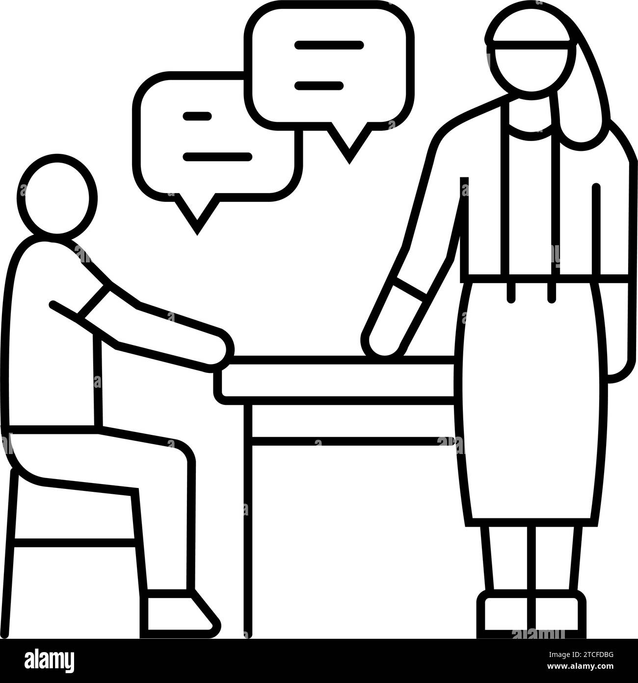 Homework Help Primary School Line Icon Vector Illustration Stock Vector Image And Art Alamy
