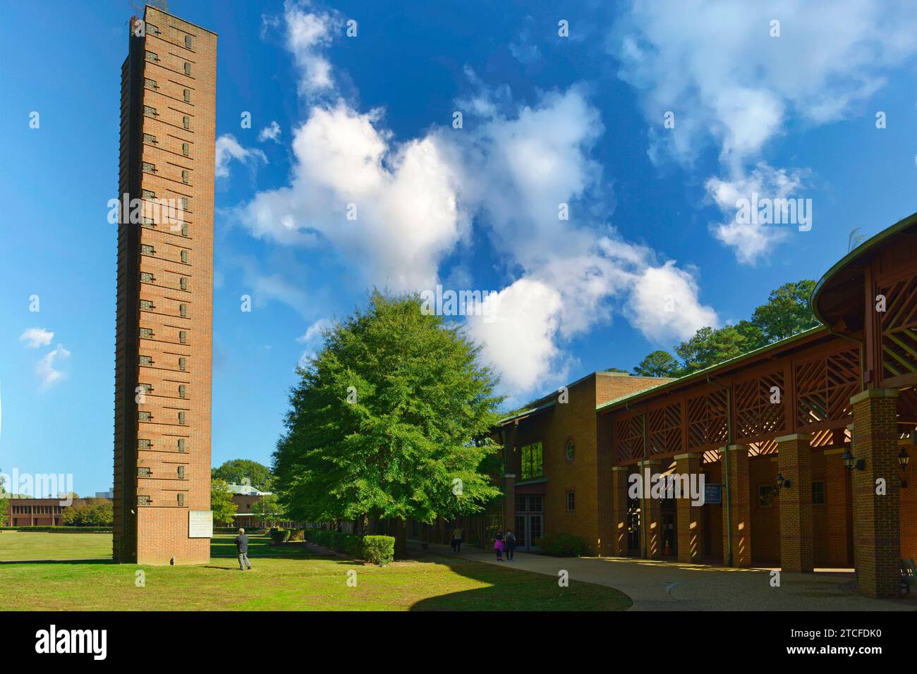The Commemoration Tower erected 350 years after the settlement began in ...