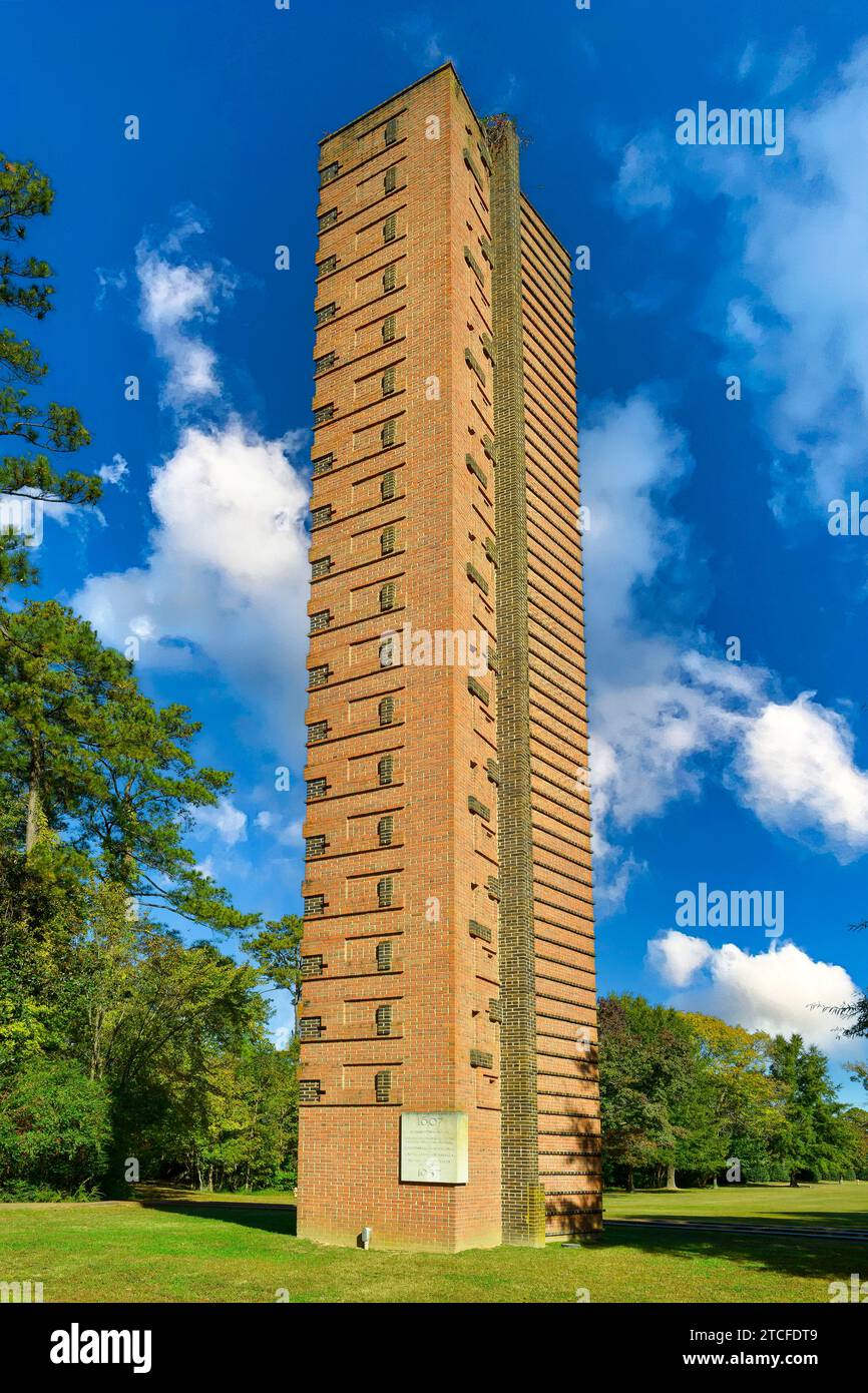 The Commemoration Tower erected 350 years after the settlement began in ...