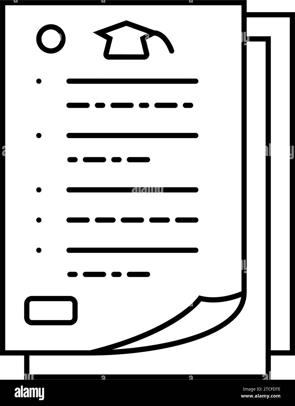 student assessment primary school line icon vector illustration Stock ...