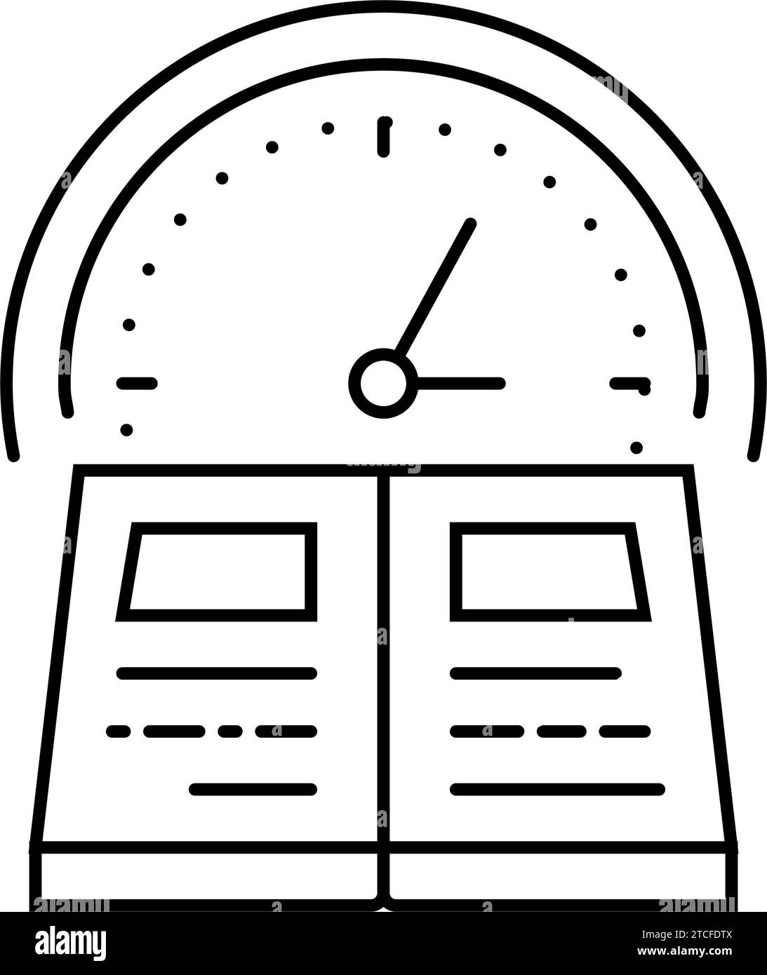 reading time primary school line icon vector illustration Stock Vector ...