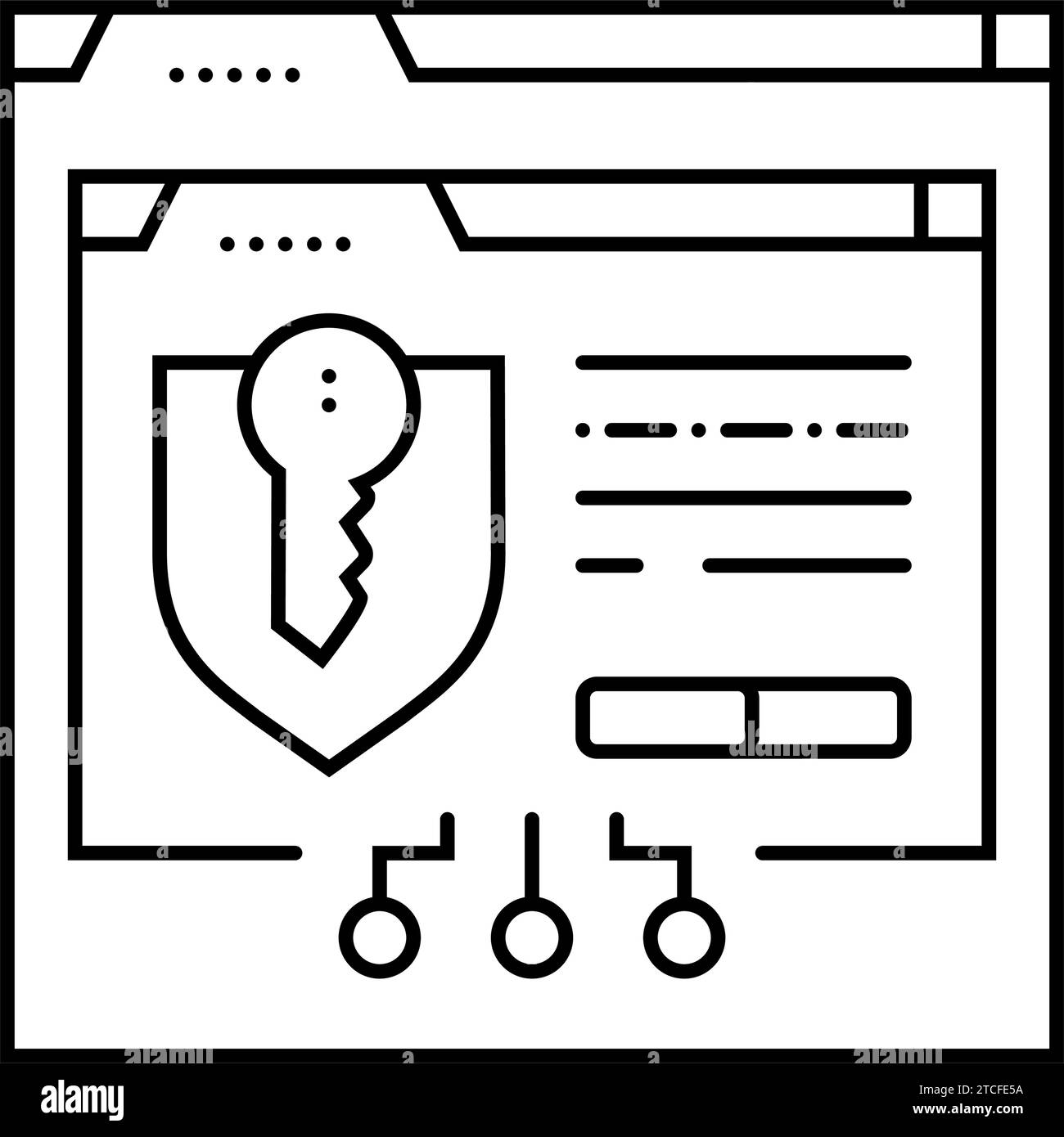 software licensing line icon vector illustration Stock Vector Image ...