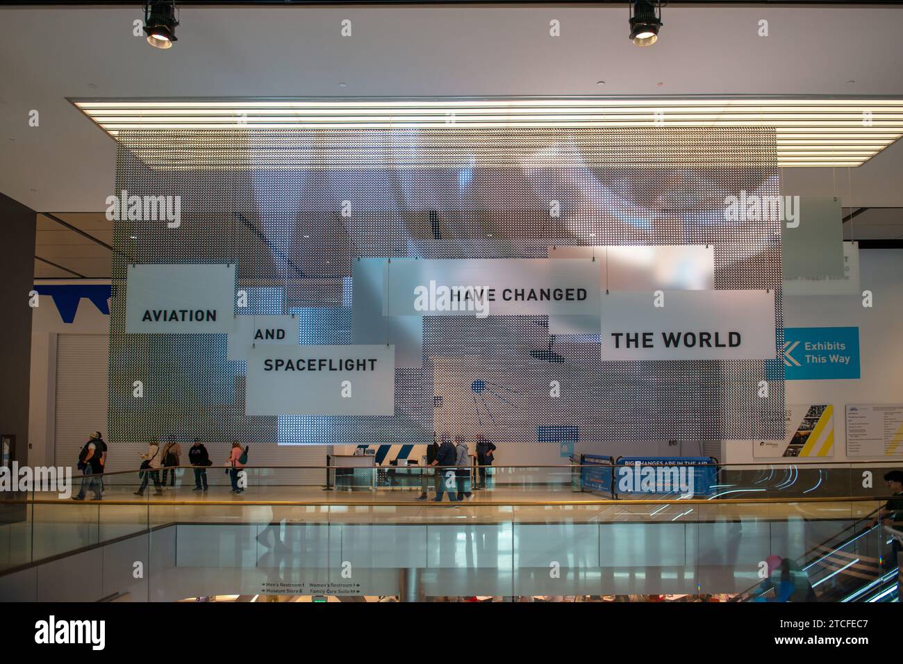 The Entrance hallway inside the Smithsonian Air and Space Museum in ...