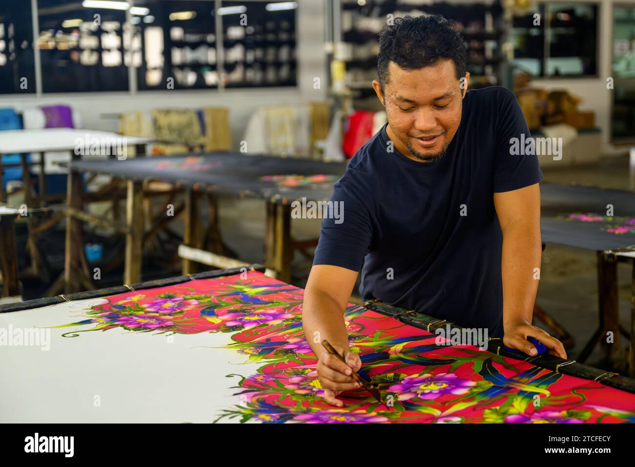 Batik Painting in Penang, Malaysia Stock Photo - Alamy