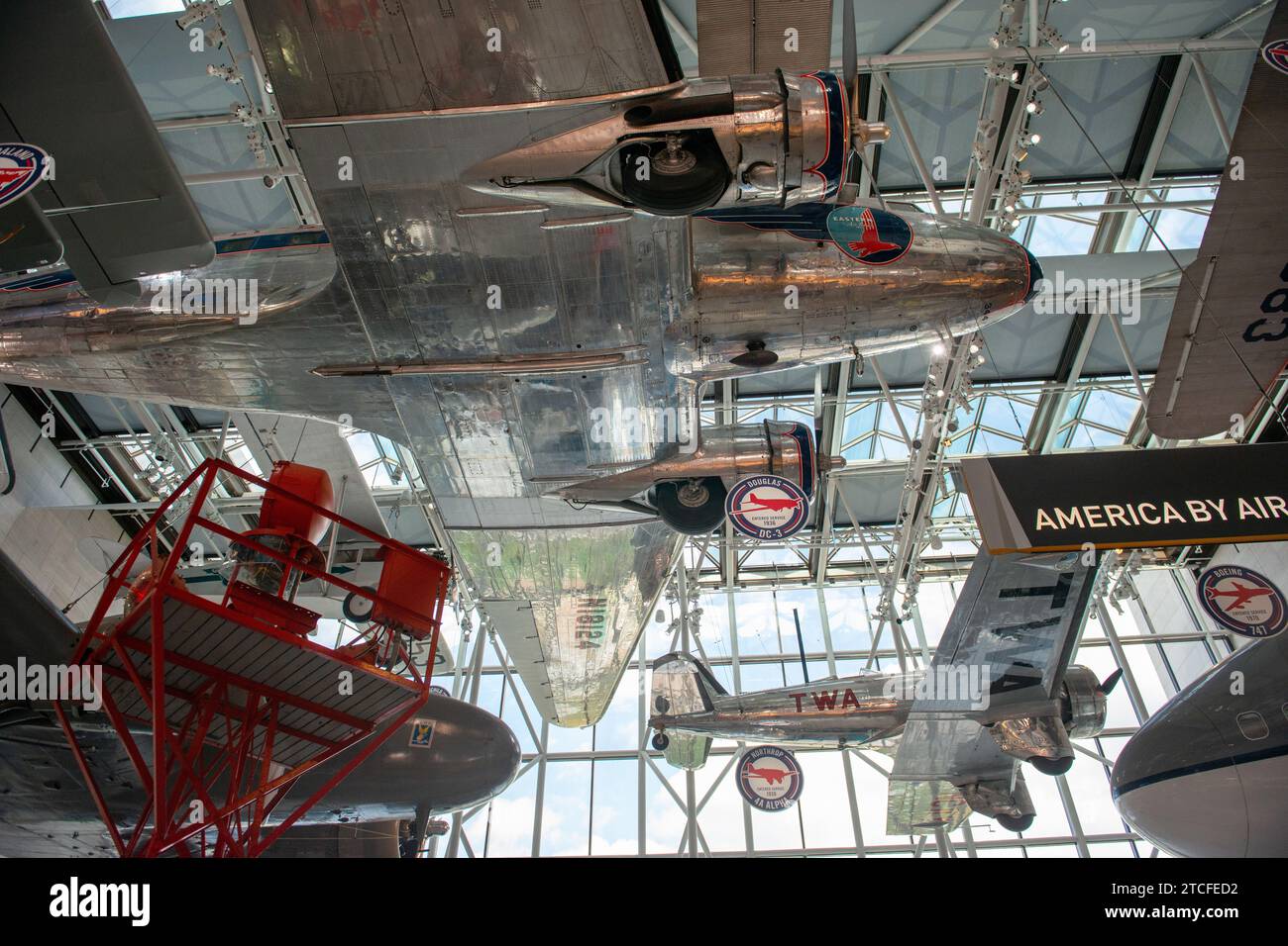 America by Air exhibition at the Smithsonian Air and Space Museum in ...