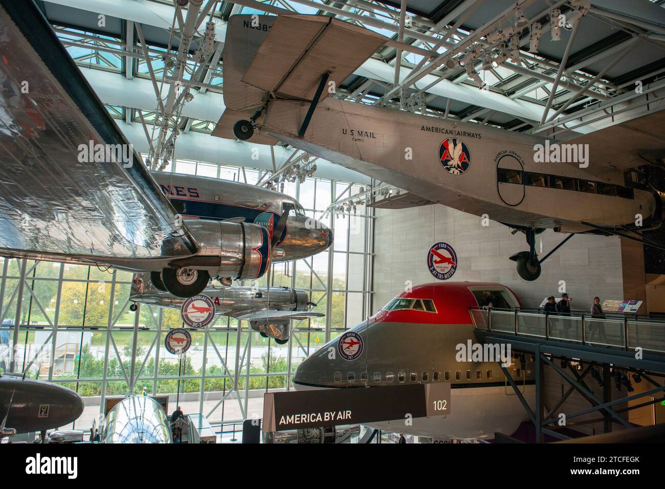 America by Air exhibition at the Smithsonian Air and Space Museum in ...