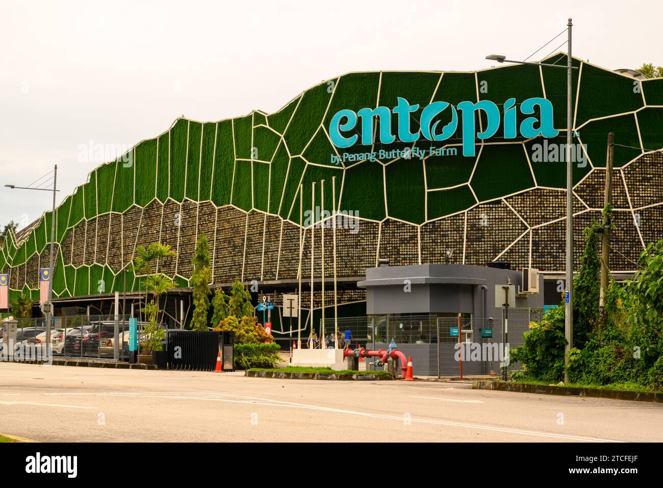 Front entrance of Entopia, Penang Butterfly Farm, Penang, Malaysia ...