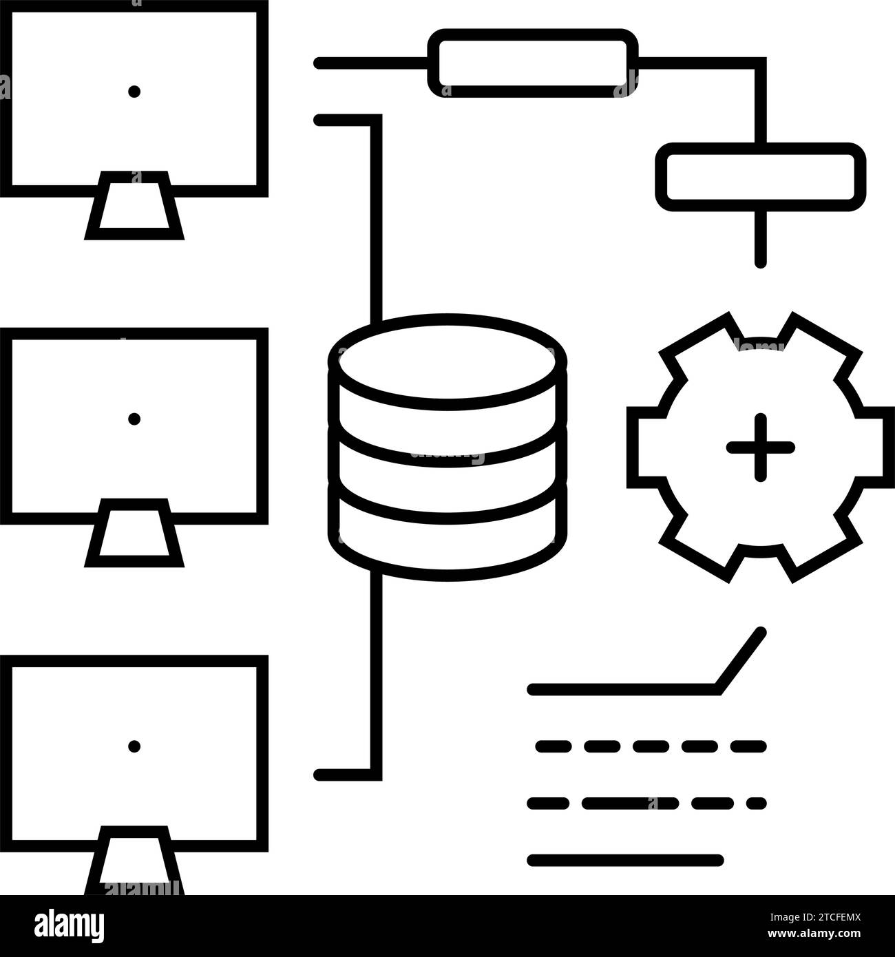 continuous integration software line icon vector illustration Stock ... continuous integration software line icon vector illustration Stock ...