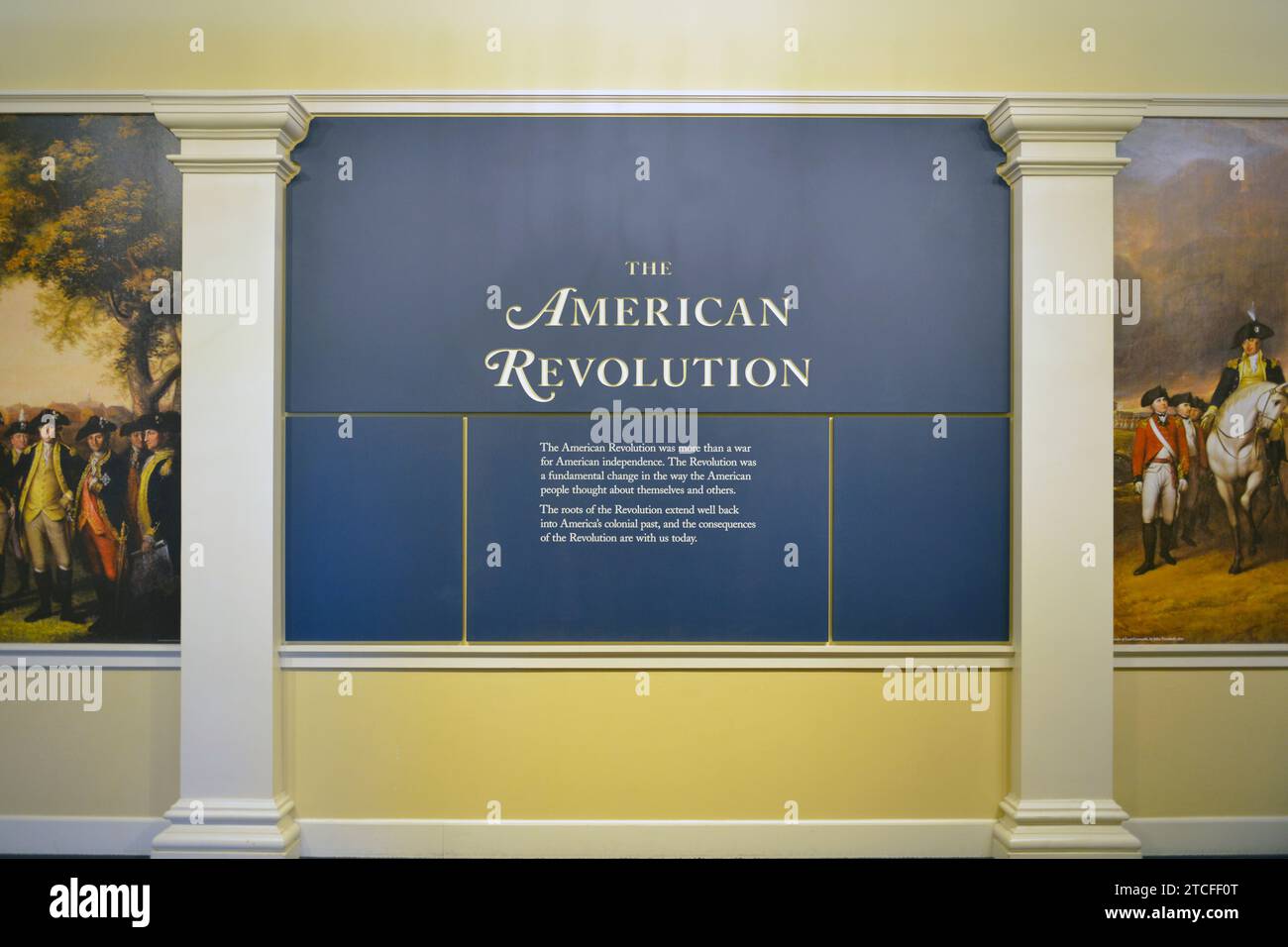 Historical information Inside the American Revolution Museum at ...