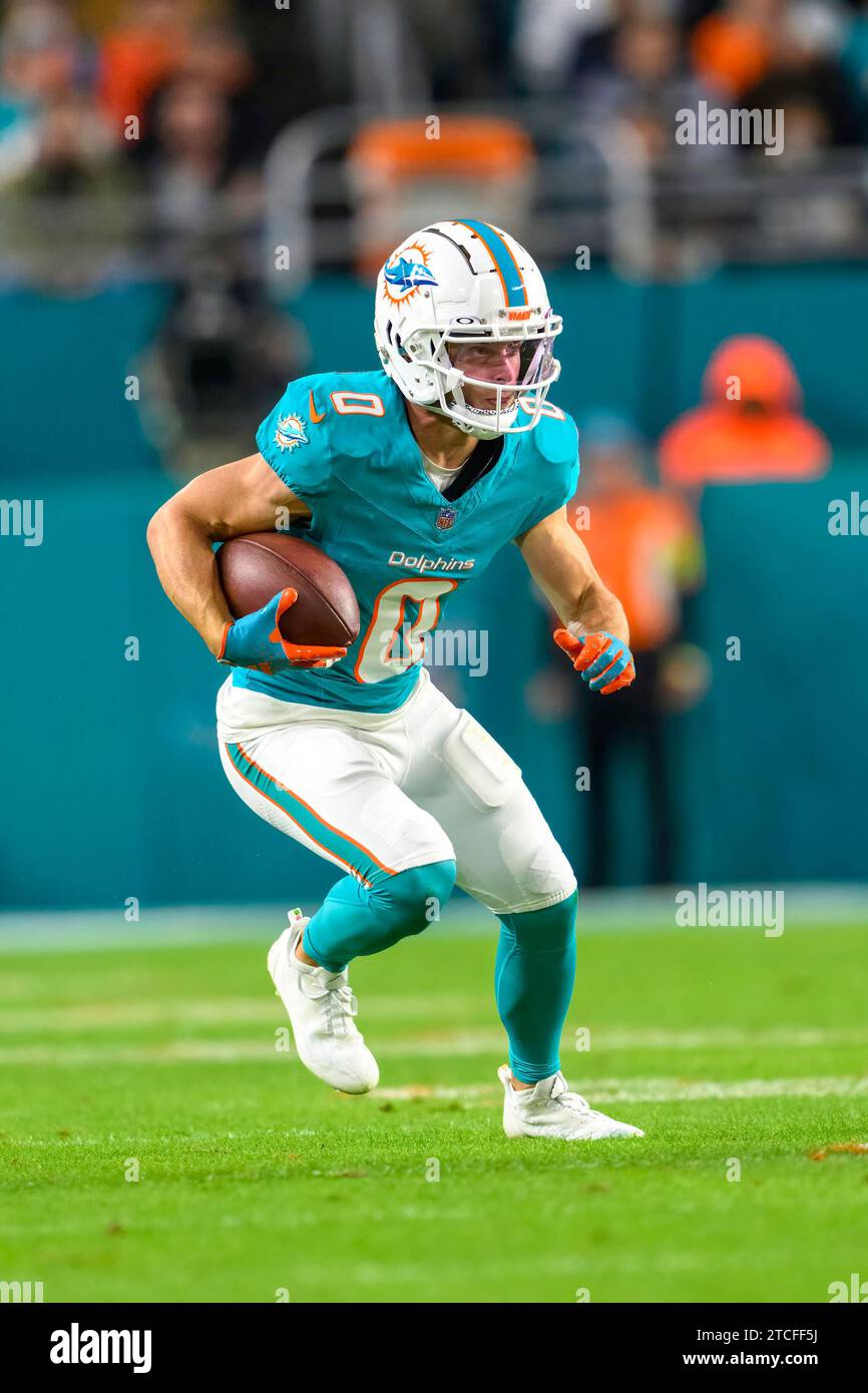 Miami Dolphins wide receiver Braxton Berrios (0) runs with the ball ...