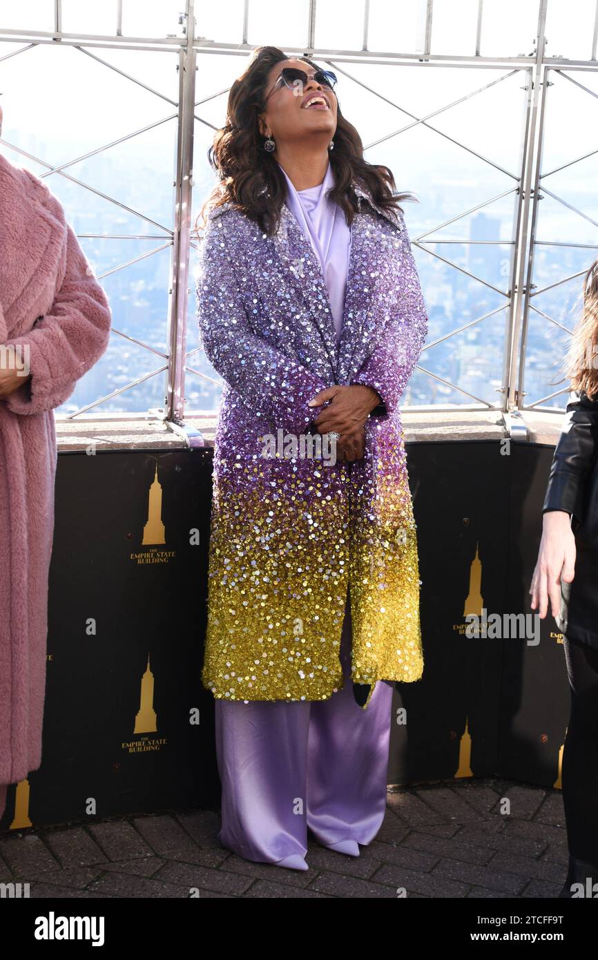 New York, NY, USA. 12th Dec, 2023. Oprah Winfrey pictured as the cast ...