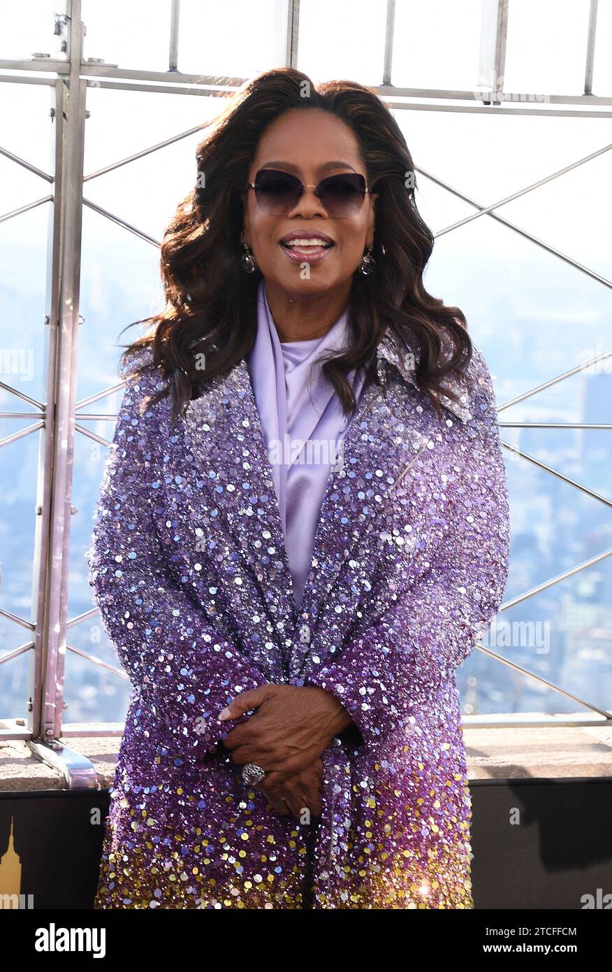 New York, NY, USA. 12th Dec, 2023. Oprah Winfrey pictured as the cast ...
