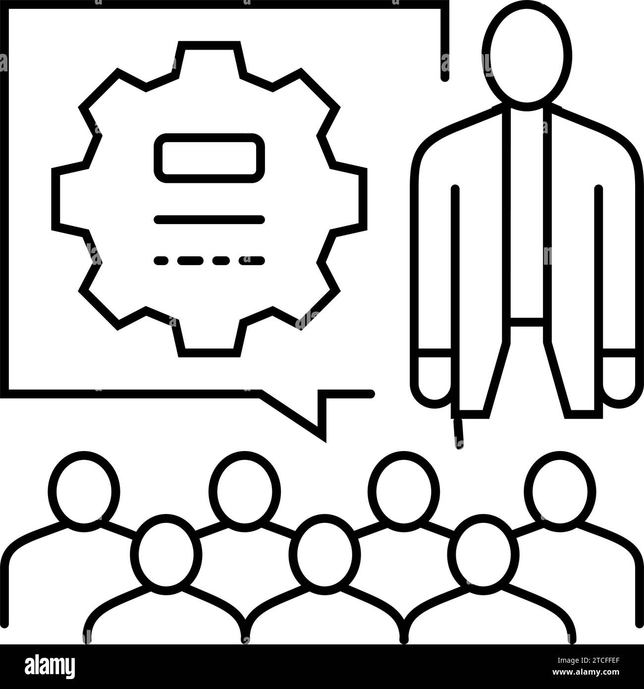 Facilitation icon Stock Vector Images - Alamy