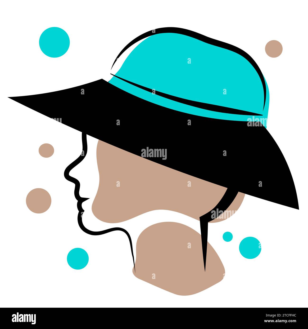 Stylish girl in black Cut Out Stock Images & Pictures - Alamy